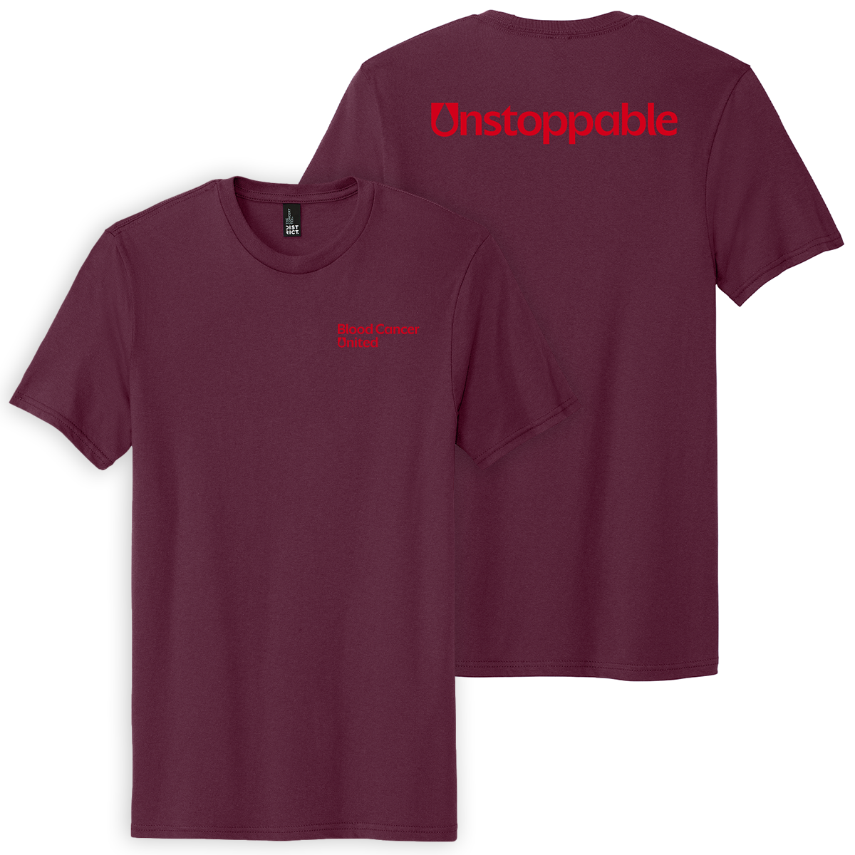 UNSTOPPABLE Graphic Tee - Maroon – Blood Cancer United Shop